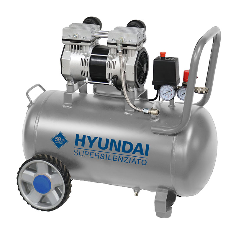Hyundai 65703 - Oil Free Compressor 50 L Supersilenced